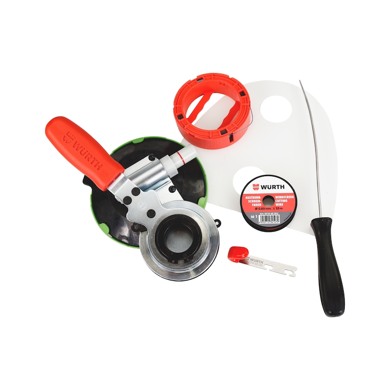 Buy Basic windscreen removal set, 7 pieces online