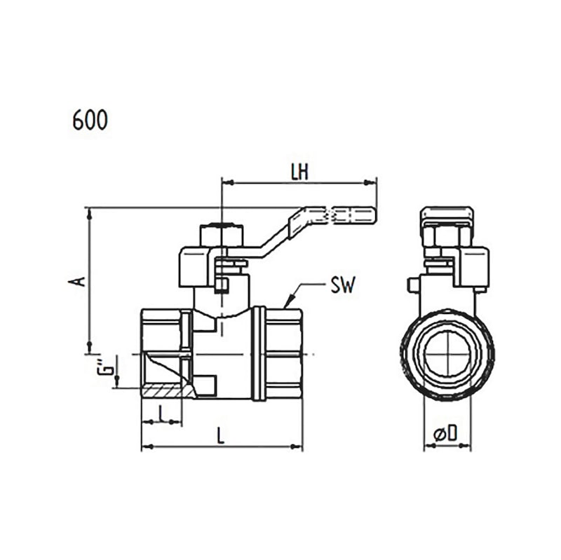 Kugelhahn Messing IG/IG mit Handhebel online kaufen | WÜRTH