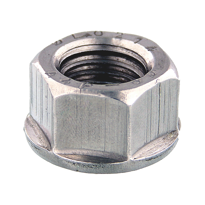 Kjøp Låsemutter m/krage rustfritt stål A4/80P på nett