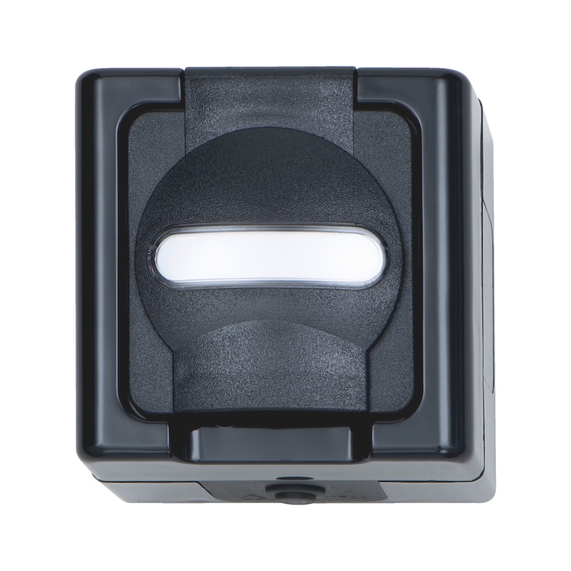 Buy ELMO® AP damp-room earthing contact plug socket Without lock ...