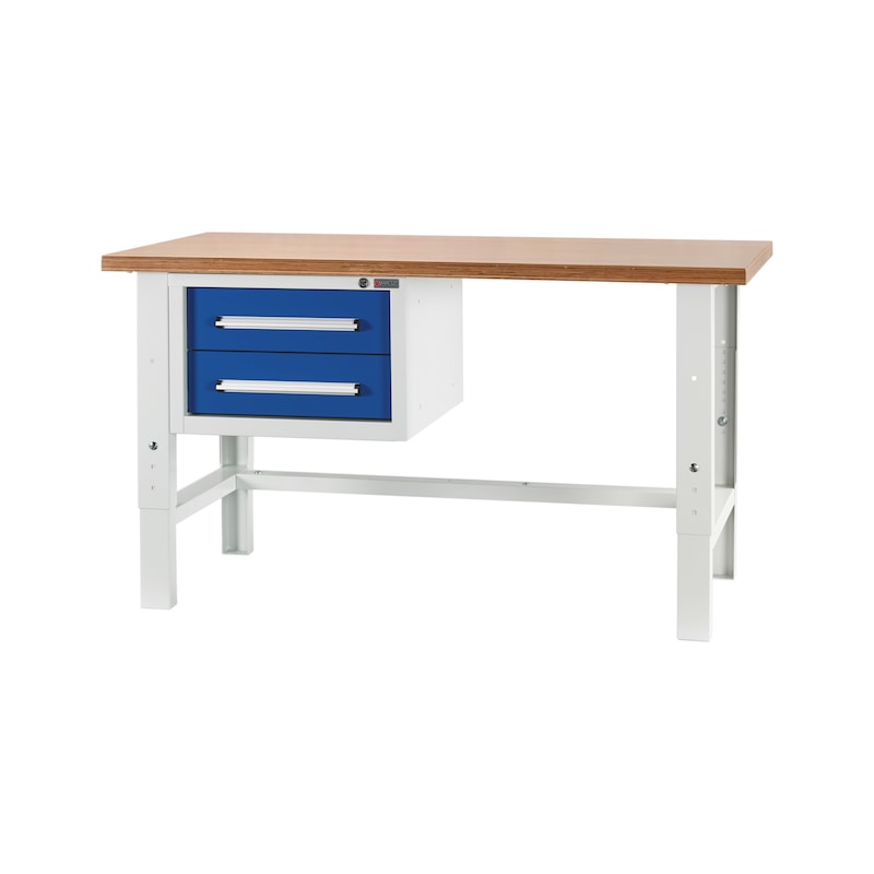 Etabli BASIC WUSK à hauteur réglable avec caisson de rangement | WURTH