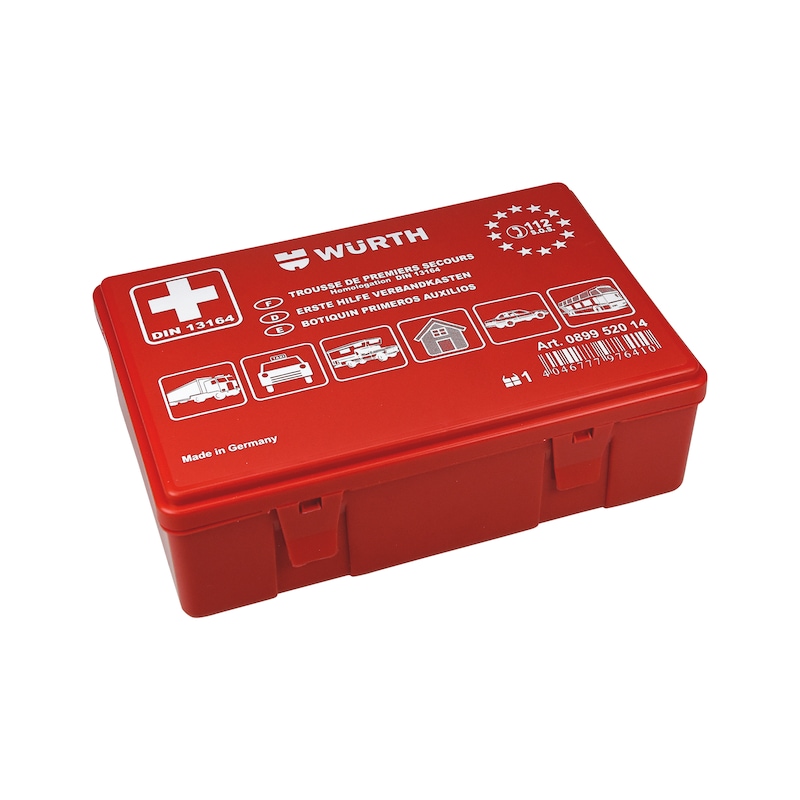 Kit de premiers secours DIN 13164 pour voitures et bus | WURTH