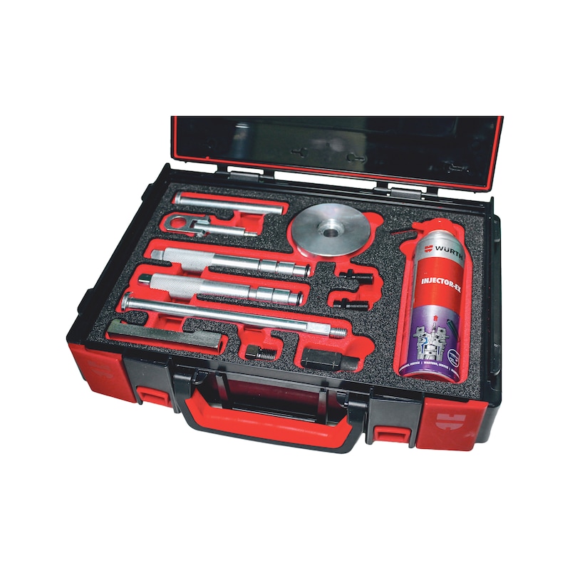 Buy Slide hammer injector extraction set, VAG, 11 pcs online | WÜRTH