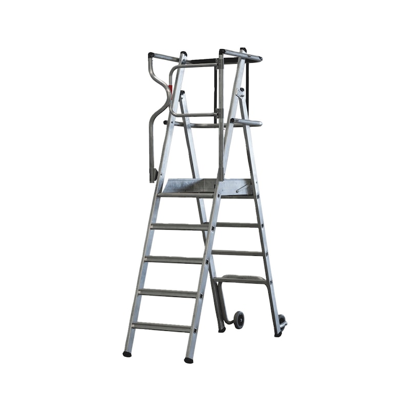 Buy Platform ladder with safety cage online | WÜRTH