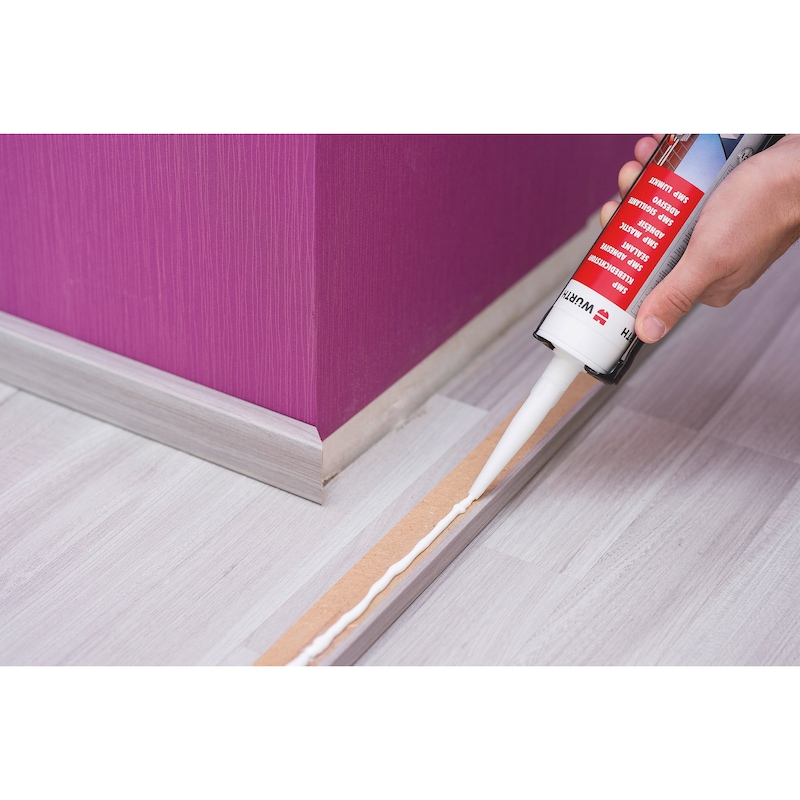 Mastic-colle hybride polyvalent polymère SMP - 290ml | WURTH