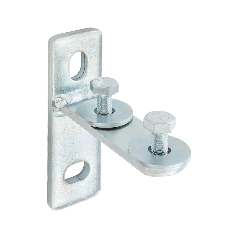 Support de fixation horizontal en acier zingué pour rail de montage | WURTH