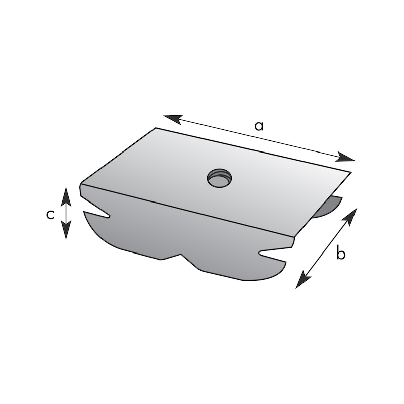 Suspente/cavalier pivot avec filetage M6 pour fourrure F45/47 | WURTH