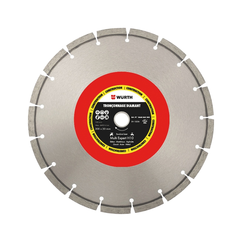 Disque diamant MultiExpert H10 : béton, asphalte, granit et métal | WURTH
