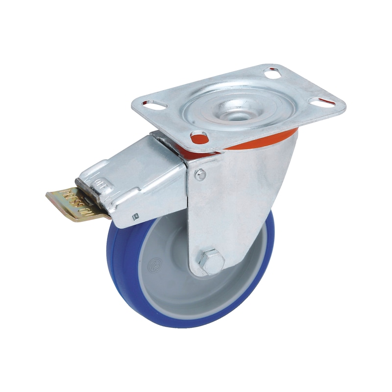 Buy Industrial swivel castor with locking device online