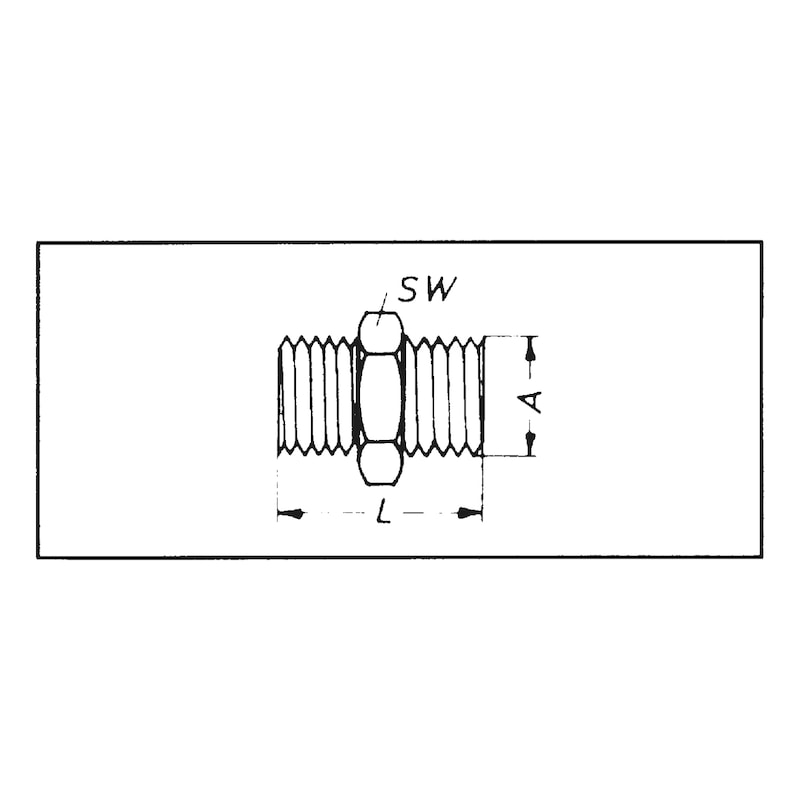 Buy Double nipple with compressed air cone (0699638381) | WÜRTH
