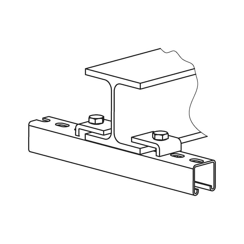 Clame de fixation Varifix TS pour rails sur poutres H/T | WURTH