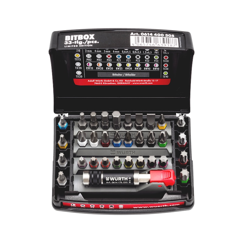 Bitbox C 6,3 (1/4) mit Bithalter-Set 3, 33-tlg online kaufen | WÜRTH