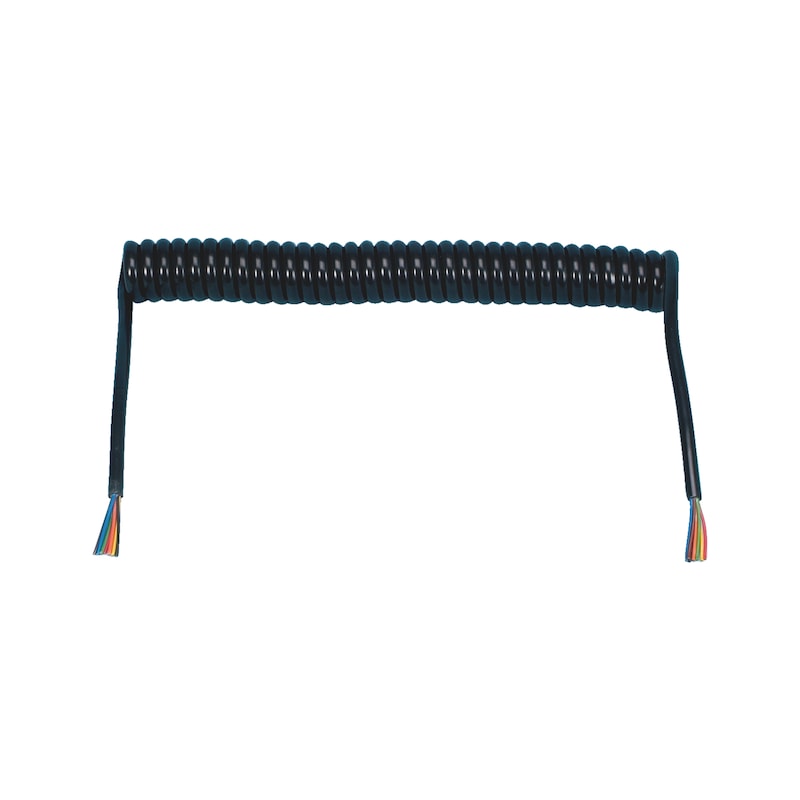 Buy Spiral cable 7-core 12 V and 24 V online
