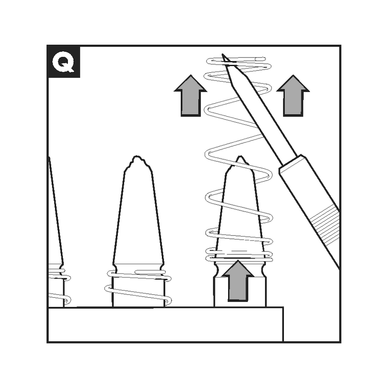 Buy Pin puller weld-on electrode with spring online