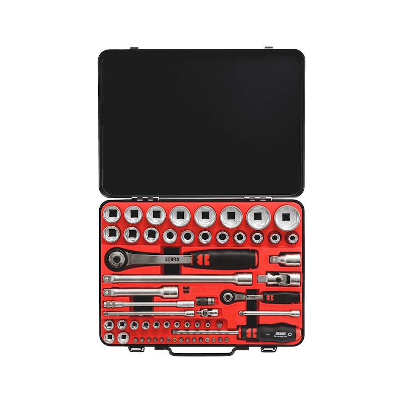 Buy Socket wrench 1/4 + 1/2 inch 2C insert 59 pcs online