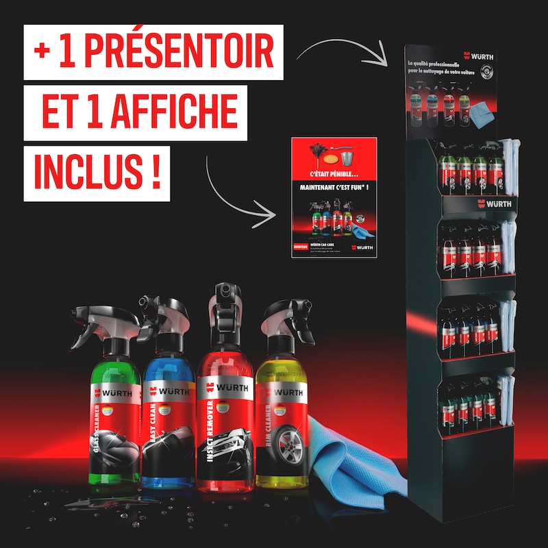 Lot de revente nettoyants de véhicule Consumer Line - présentoir ...