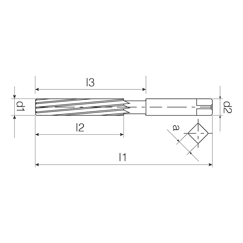 Handreibahle H7 HSS DIN 206B online kaufen | WÜRTH