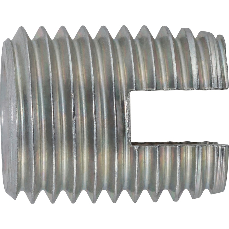Buy Thread insert with cutting slot steel zinc plated online
