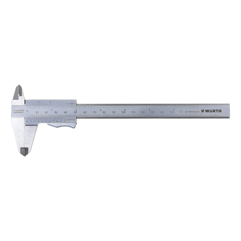Precision vernier caliper parallax-free