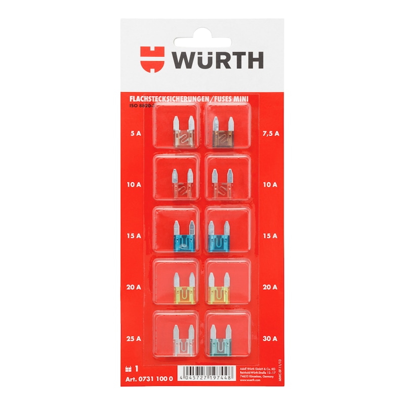 Acquista Kit di fusibili a lamelle MINI online | Würth AG