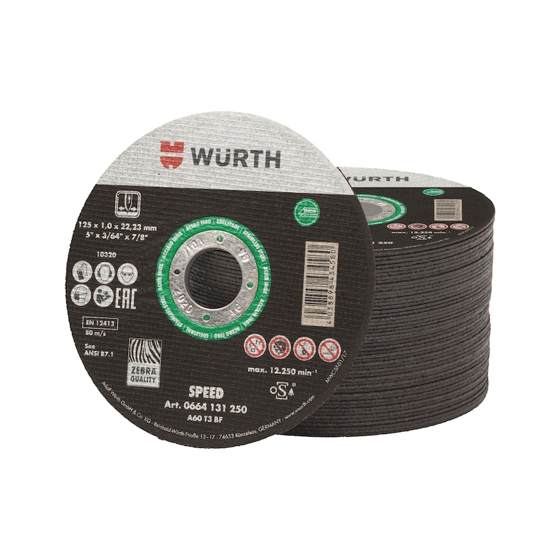 Buy Cutting disc for stainless steel SPEED big pack online | WÜRTH