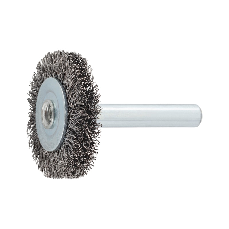Buy Spindle-mounted wheel brush with steel wire online