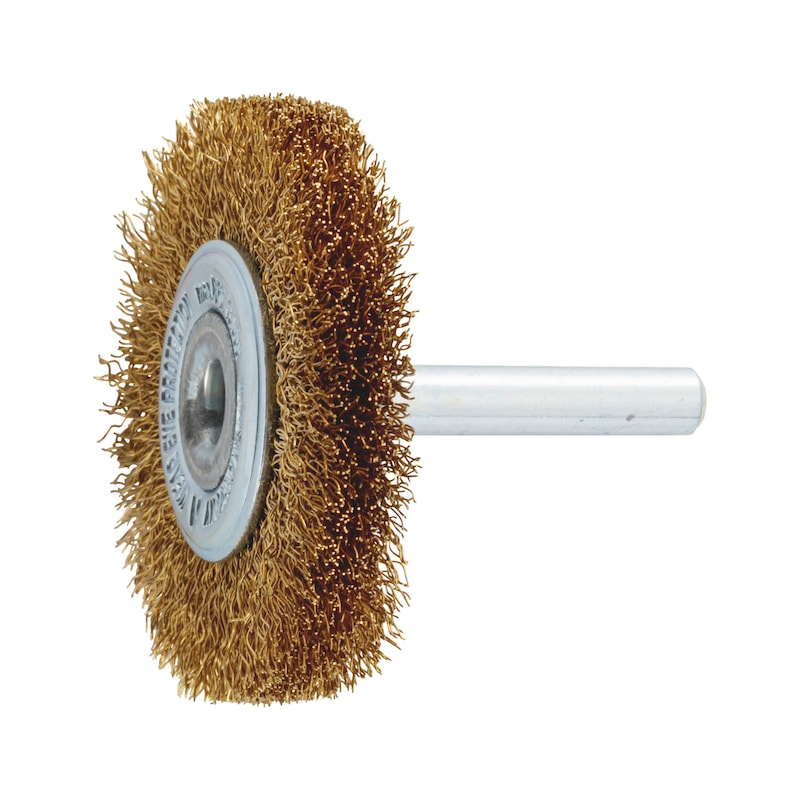 Buy Spindle-mounted wheel brush with brass wire online