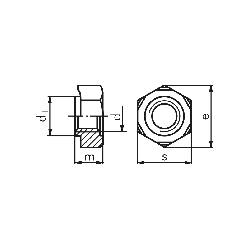 Buy DIN 929 steel plain online
