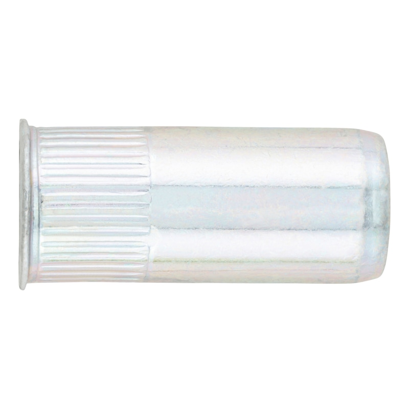 Buy Small cs hd steel zinc plated knurled shank closed online