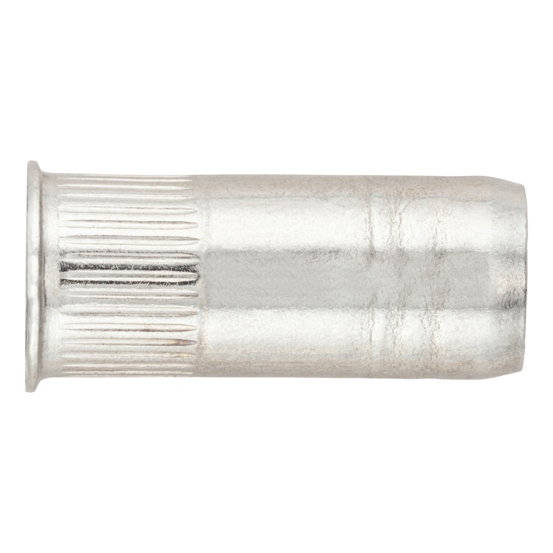 Koop Small countersunk head A2 knurled shank closed