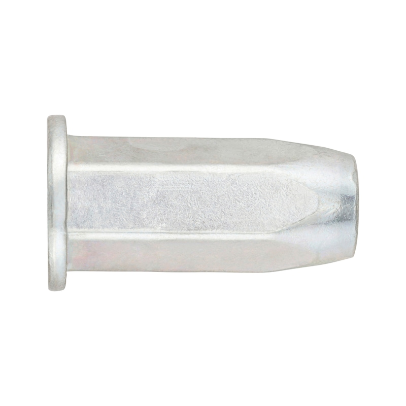 Koop Dome head steel zinc-plated closed hexagon shank