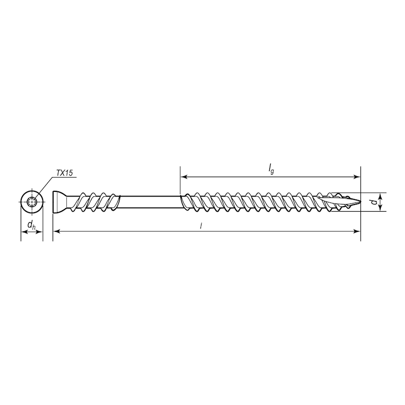 Buy Steel Ruspert underhead thread window screw TX online
