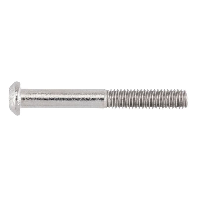 Buy Screw with flattened half round head and hexagon socket ISO 7380-1 ...
