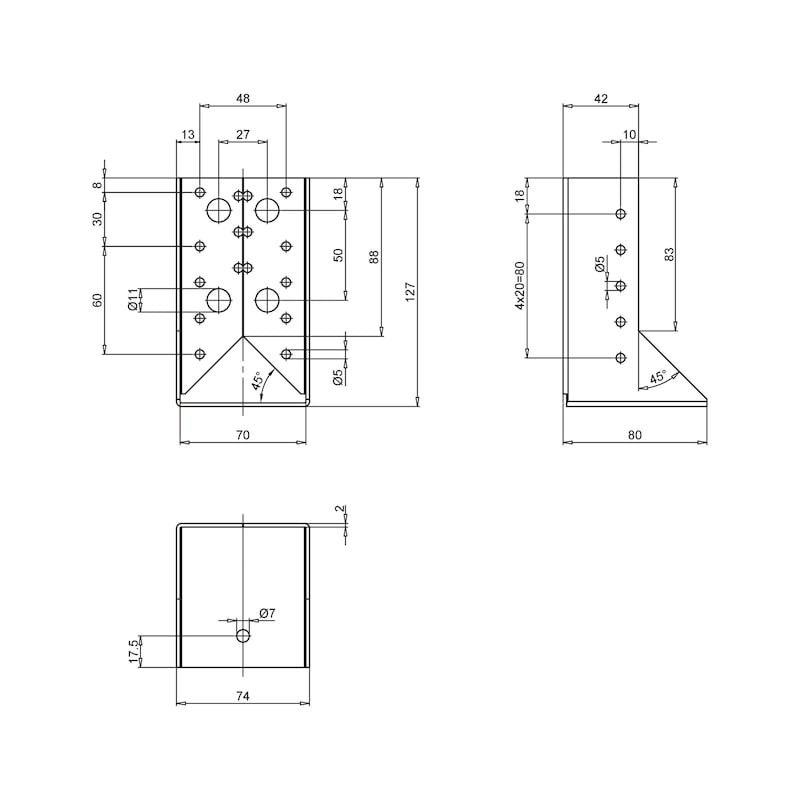 Koop Eendelige balkschoen, naar binnen gedraaid