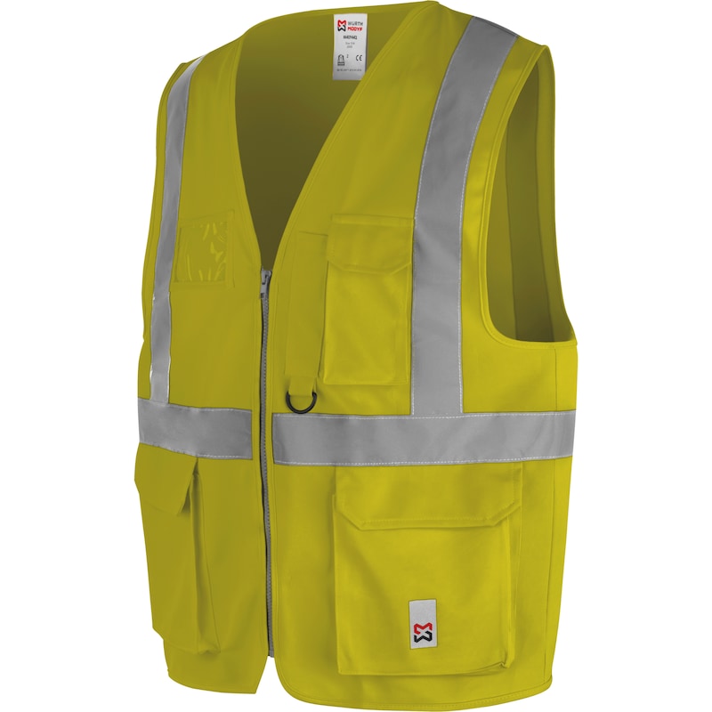 Buy High-visibility tool vest with multiple pockets Work vest, multi ...