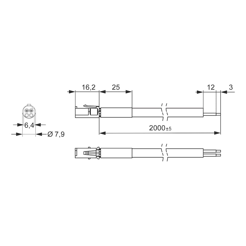 Buy LED light connection line EASYLUX WPS-12 online