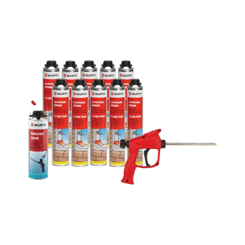 Acheter 1C gun foam B3 + cleaner + gun set 12 pcs
