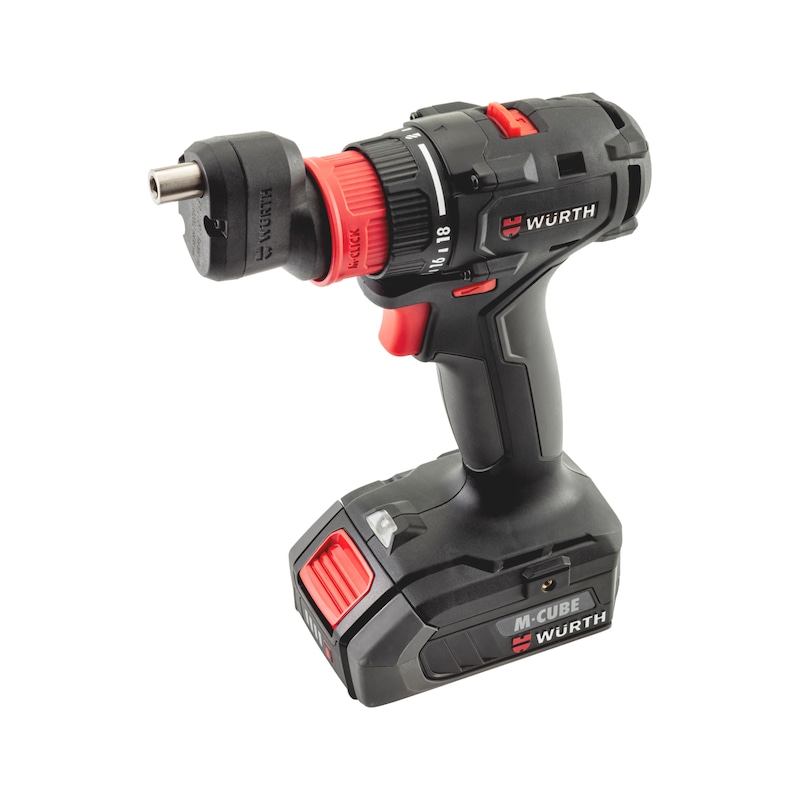 Porte-embout 6 pans 1/4 M-Click pour perceuse-visseuse | WURTH