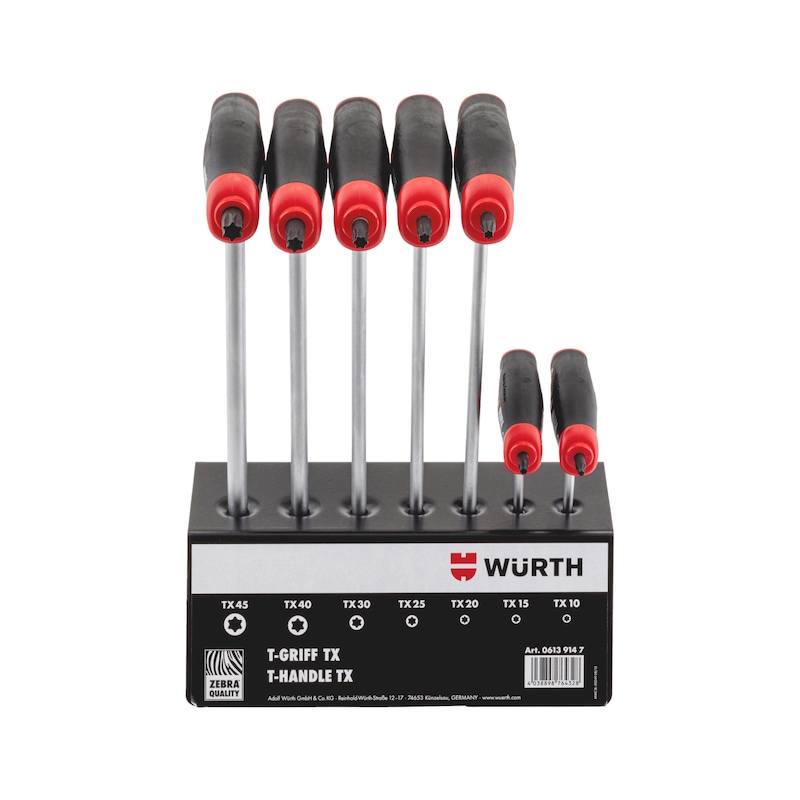Buy T-handle screwdriver set, TX, 7 pieces online