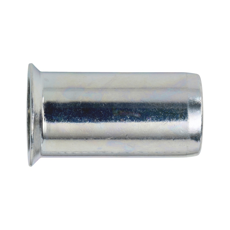 Rivetto acciaio zincato, testa piana svasata, multiuso - Würth Italia