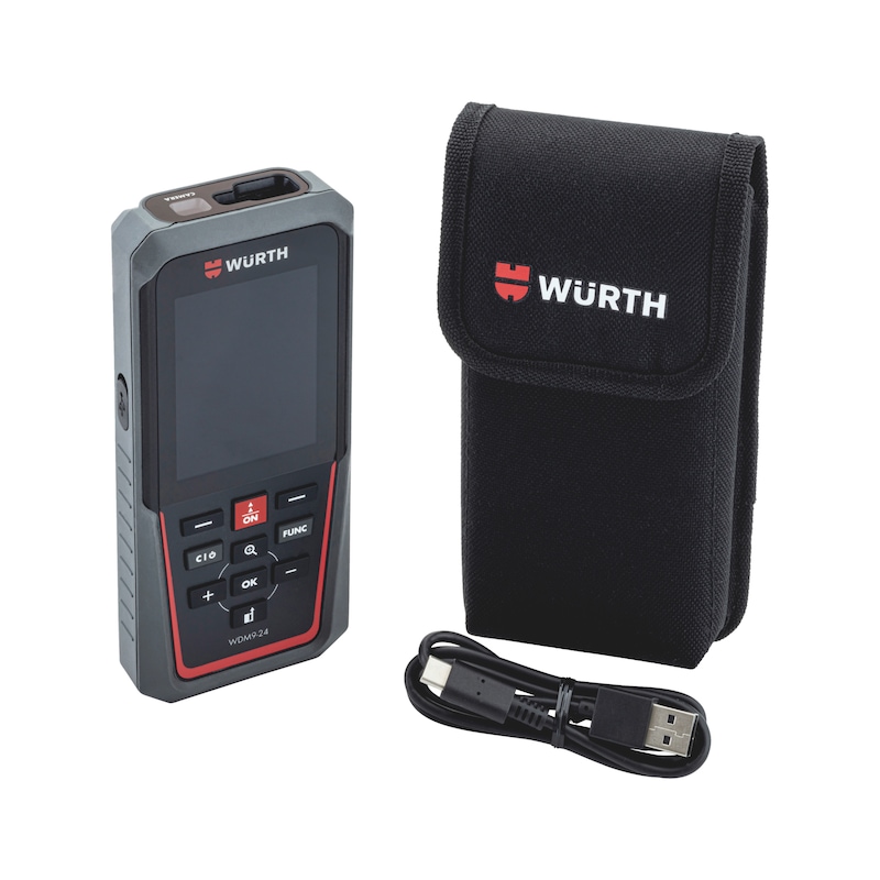 Télémètre laser WDM 9-24 - écran tactile et bluetooth | WURTH