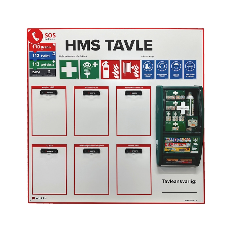 Kjøp Tavle - HMS (med tekst) på nett