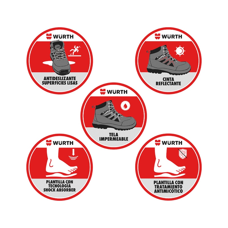 Comprar Calzado de seguridad caña media PRO NCh772