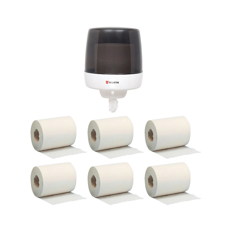 Buy Cleaning paper roll with dispenser set 7 pcs online