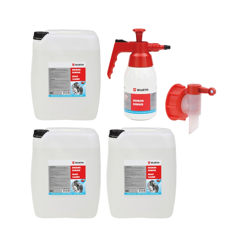 Buy Brake cleaner with tap and bottle set 5 pcs online