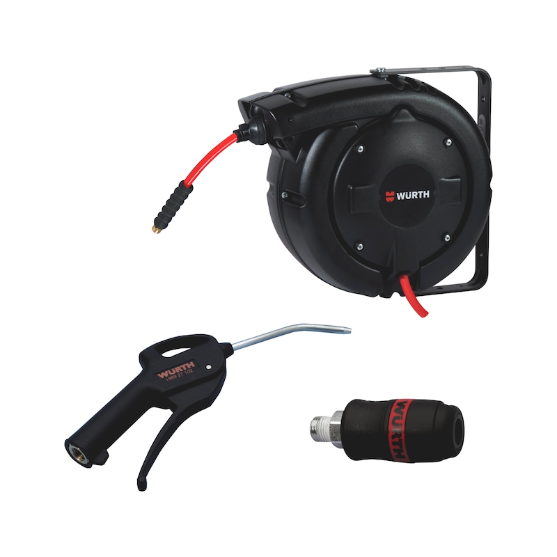 Kit d'enrouleur de flexible pneumatique DSA 12/8, coupleur et ...