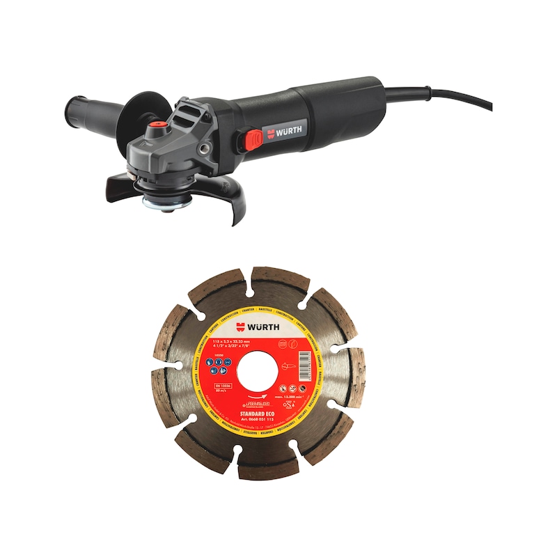 Kit de meuleuse d'angle EWS 7-125 avec disques diamant - 5 pcs | WURTH