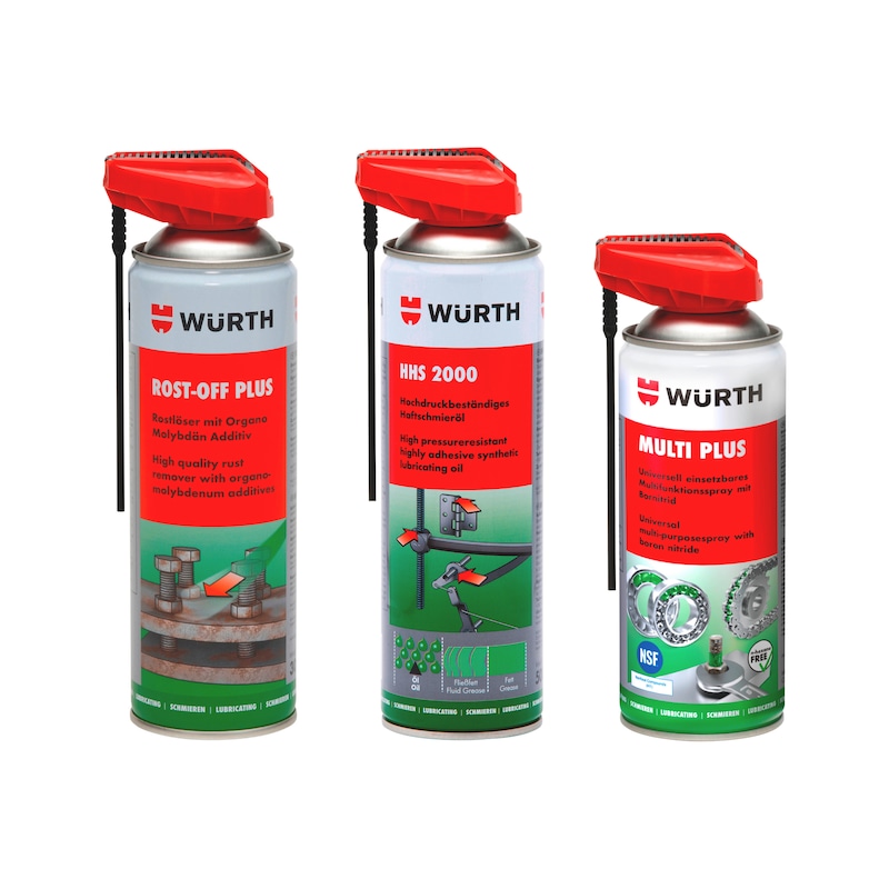 Kit de lubrifiants HHS 2000/Multi Plus et dégrippants Rost Off - 6 pcs ...