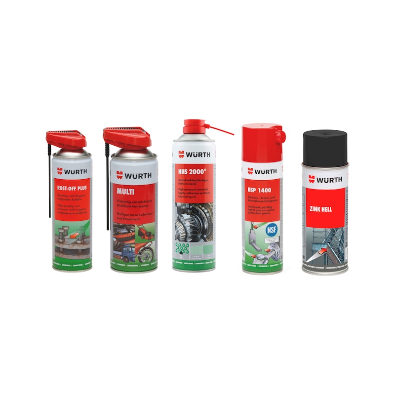 Lot de produits chimiques antirouille - 22 pcs | WURTH