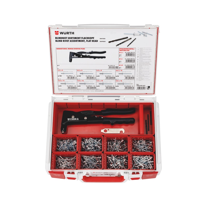 Blind rivet stand. dome hd alu/steel zp. LE Sysko från eShopen